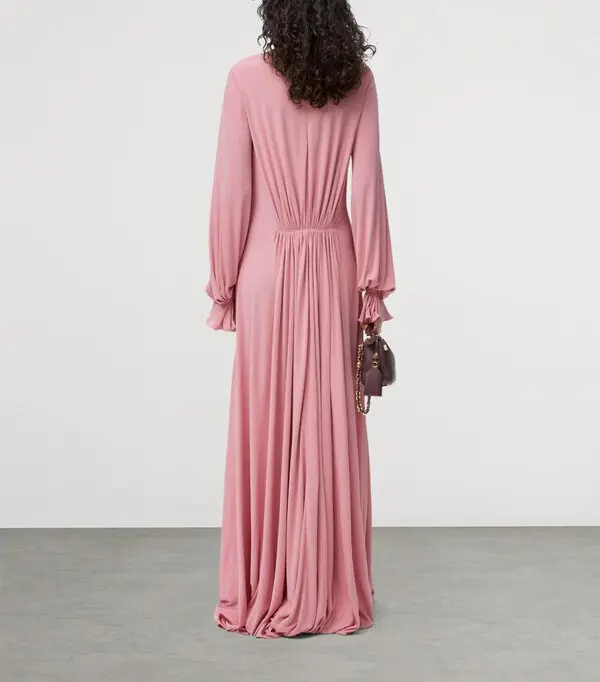 Loewe Jersey Draped Maxi Dress