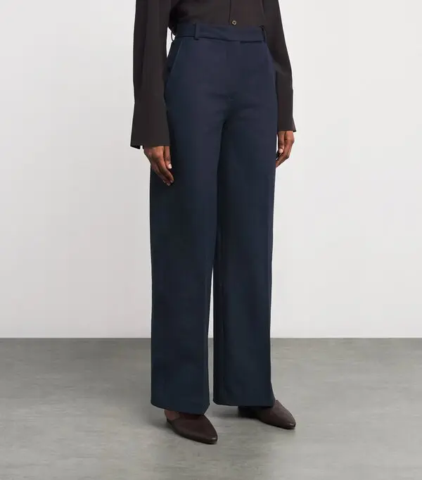 JOSEPH Stretch-gabardine Yukio Trousers - Blue