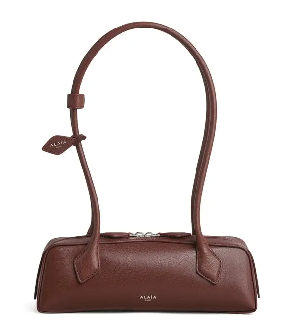 Alaïa Small Leather Le Teckel Shoulder Bag - Brown