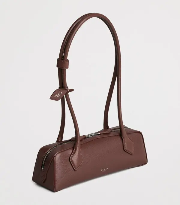 Alaïa Small Leather Le Teckel Shoulder Bag - Brown