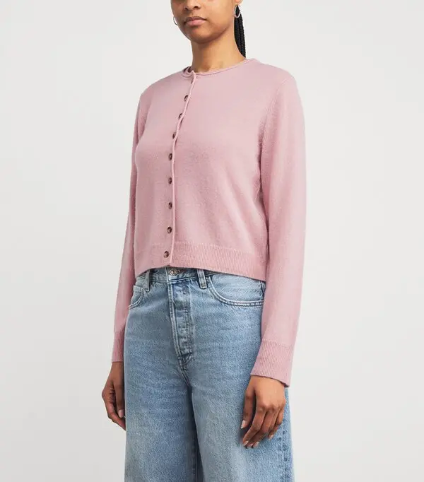 ME+EM Cashmere Knit Cardigan - Pink