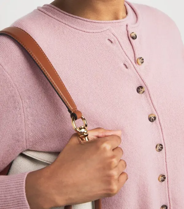 ME+EM Cashmere Knit Cardigan - Pink
