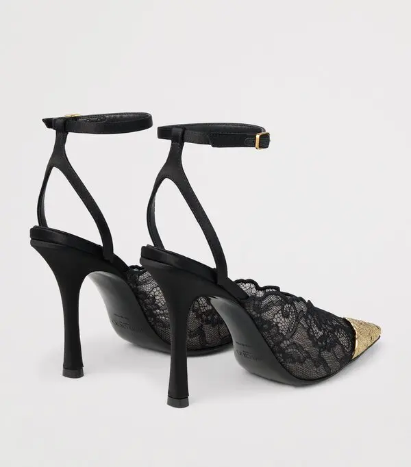 JIMMY CHOO Faiz 100 Lace Pumps - Black