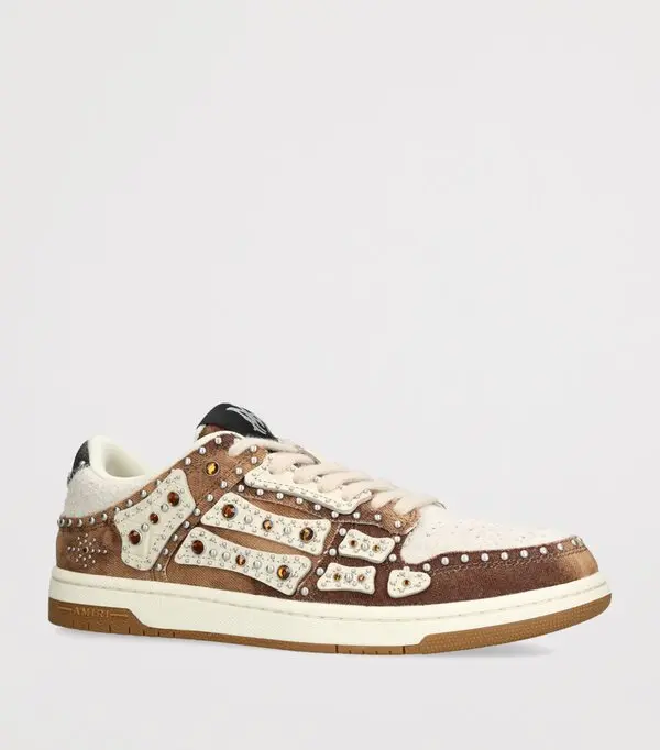 Amiri Skel Top Low Sneakers - Beige