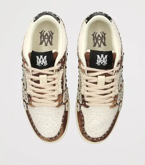 Amiri Skel Top Low Sneakers - Beige