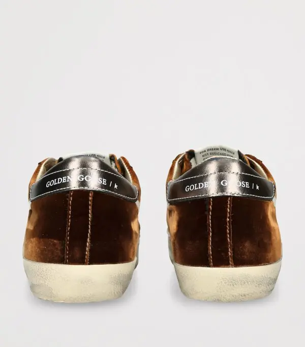 GOLDEN GOOSE Velvet Super-star Sneakers - Brown