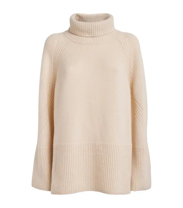 JOSEPH Cashmere Loftus Rollneck Sweater - Beige