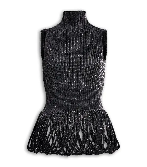 Alaïa Embellished High-neck Top