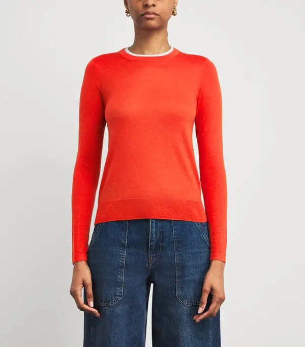ME+EM Wool-cashmere Layered Sweater