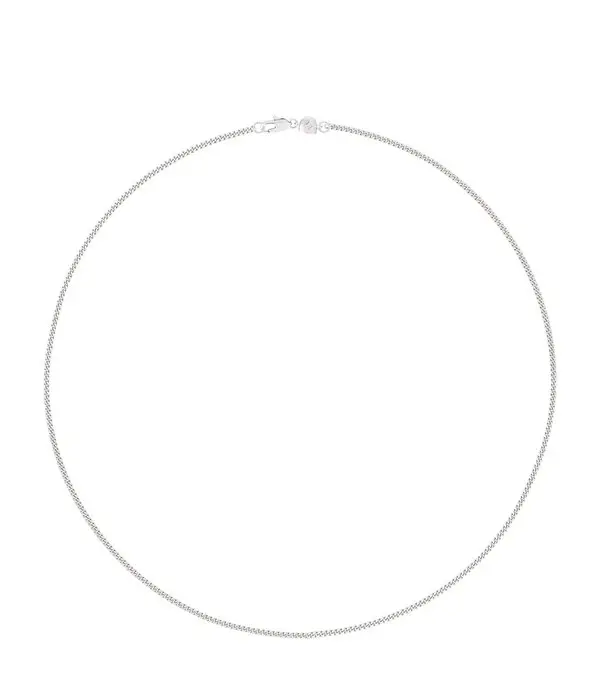 ASTRID & MIYU Sterling Curb Chain Necklace - Silver