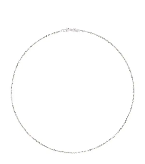 ASTRID & MIYU Sterling Curb Chain Necklace - Silver