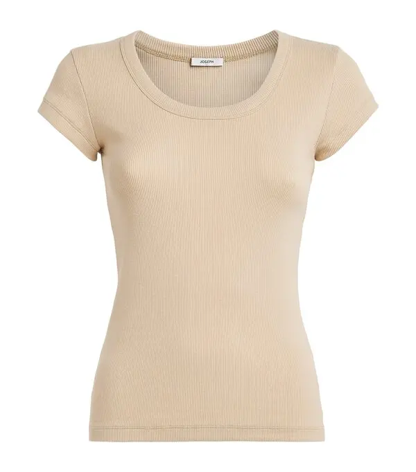 JOSEPH Cotton-blend Saba T-shirt - Pink