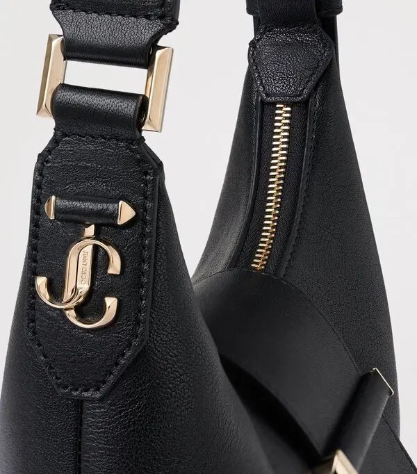 JIMMY CHOO Leather Shoulder Bag - Black