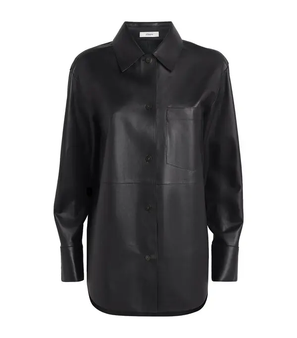 JOSEPH Penna Leather Overshirt