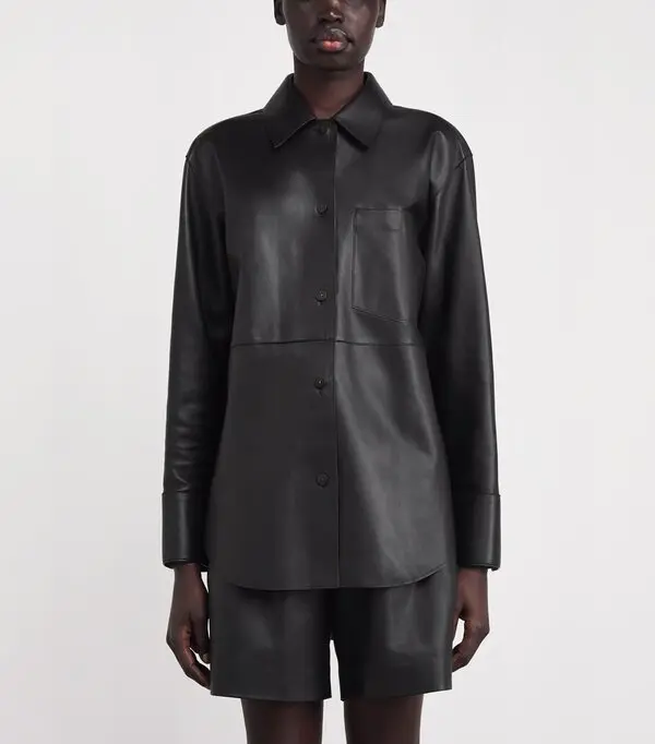 JOSEPH Penna Leather Overshirt