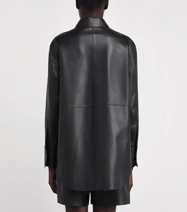 JOSEPH Penna Leather Overshirt