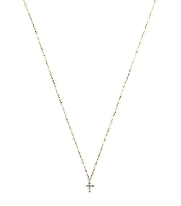 PERSEE Symbols Cross Necklace - Gold