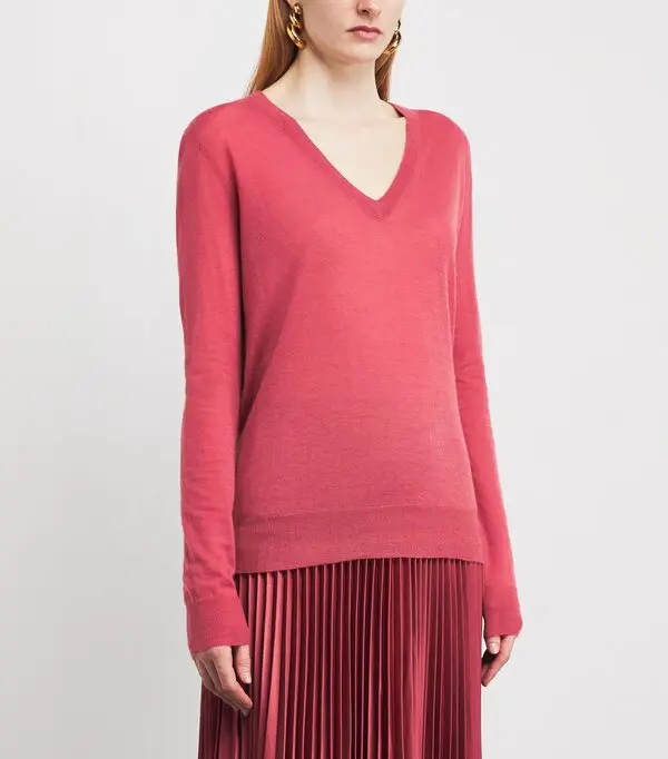 JOSEPH Cashair V-neck Sweater