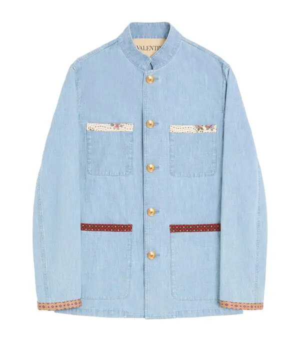 Valentino Garavani Denim Safari Jacket - Blue