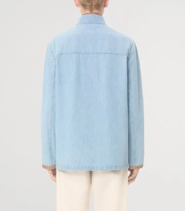 Valentino Garavani Denim Safari Jacket - Blue