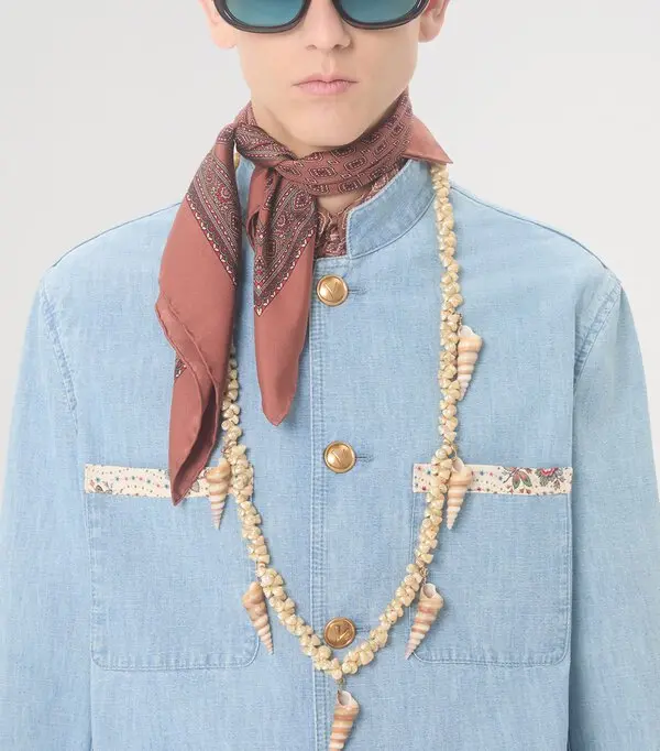 Valentino Garavani Denim Safari Jacket - Blue