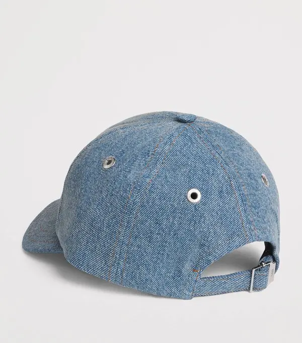 Ami Denim Baseball Cap - Blue