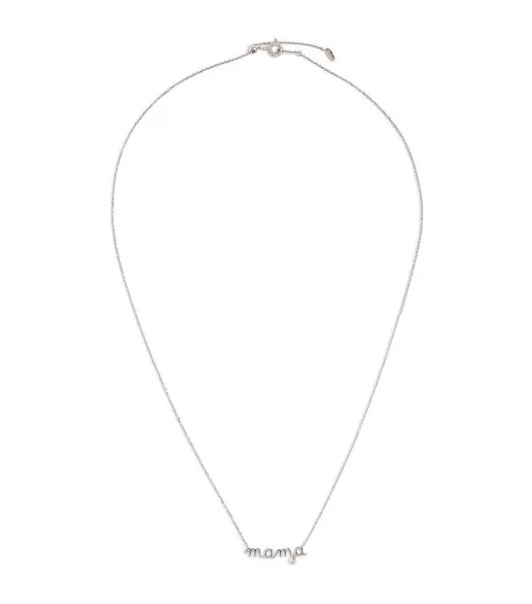 PERSEE White Mama Diamond Necklace - Gold