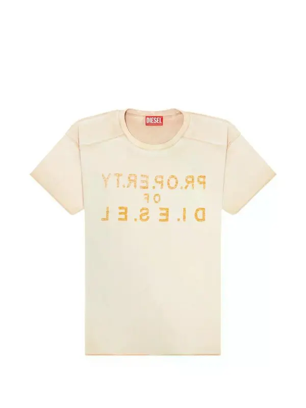 DIESEL® Logo-print T-shirt - Neutrals