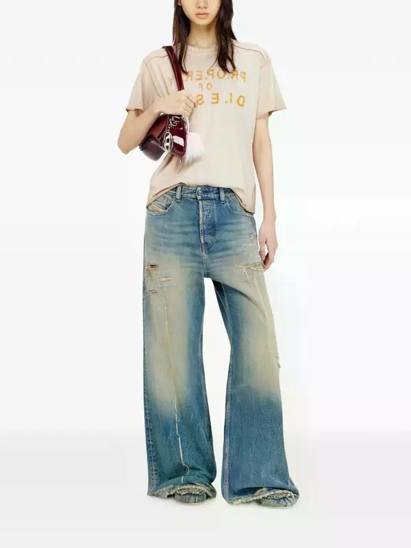 DIESEL® Logo-print T-shirt - Neutrals
