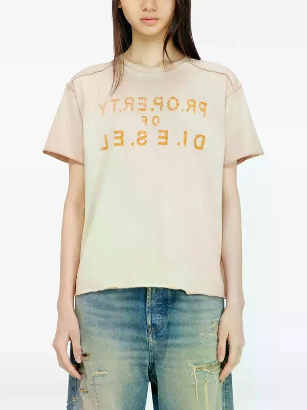DIESEL® Logo-print T-shirt - Neutrals