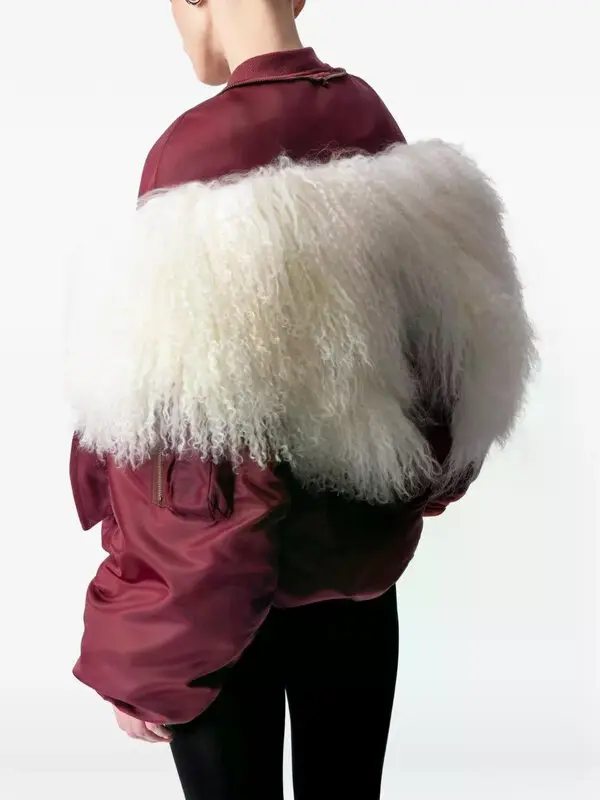 ARTICLE TEN Shearling-panel Bomber Jacket