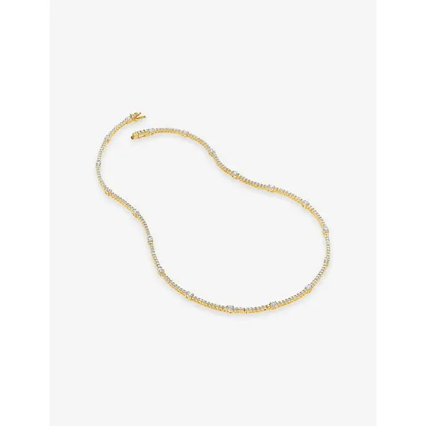 CARAT* LONDON Phoebe Tennis Necklace - Gold