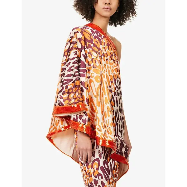 DIMA AYAD Printed Woven Maxi Dress