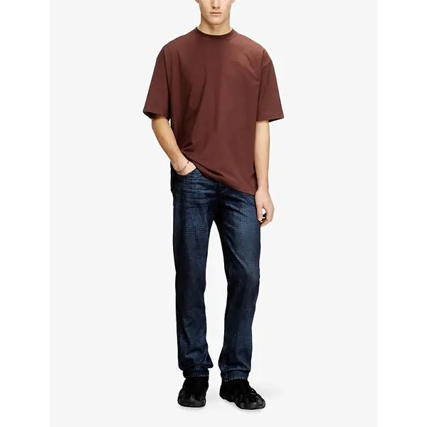 DIESEL® T-boggy-megoval-d Branded Cotton-jersey T-shirt