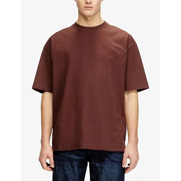 DIESEL® T-boggy-megoval-d Branded Cotton-jersey T-shirt