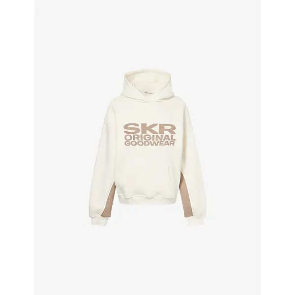SISTERS & SEEKERS Skr Relaxed-fit Cotton-blend Hoodie - Cream
