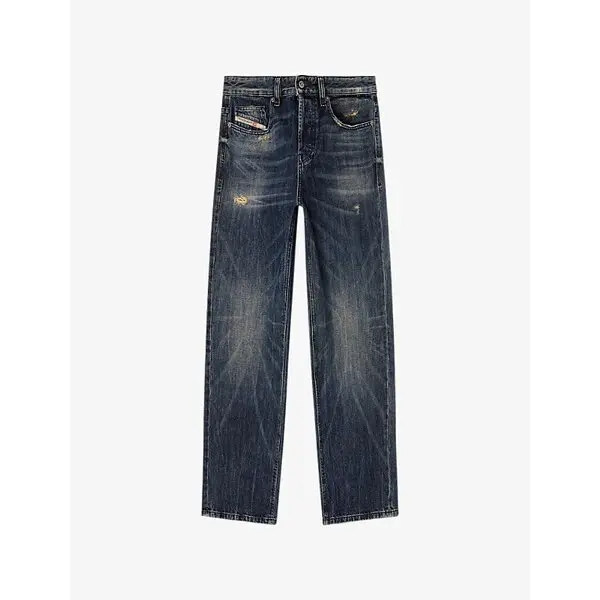DIESEL® 20 D-macro 0adbz Wide-leg Denim Jeans - 01