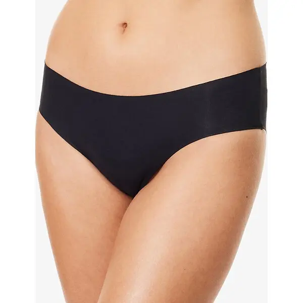 Hanro Invisible High-rise Stretch-cotton Briefs - Black