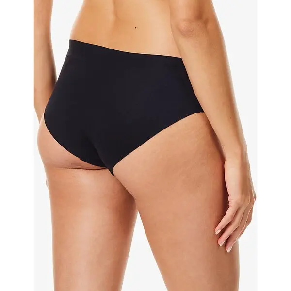 Hanro Invisible High-rise Stretch-cotton Briefs - Black