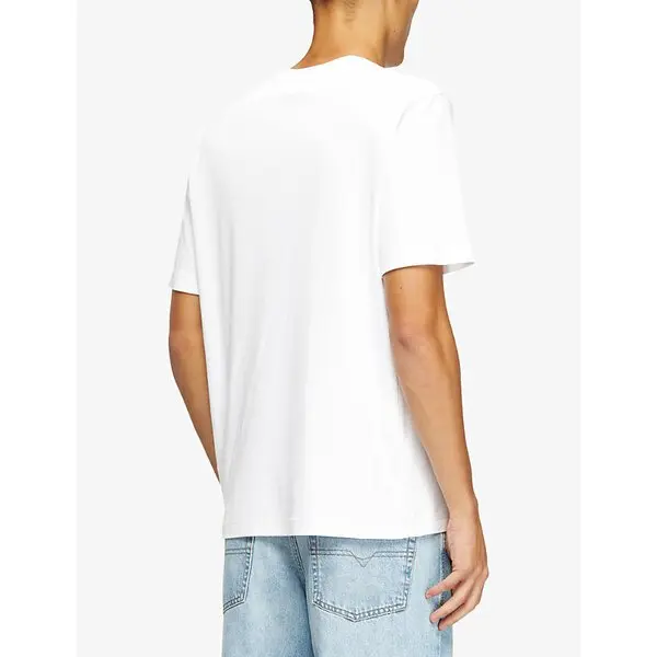 DIESEL® T-madjust-tr Branded Cotton-jersey T-shirt - 100