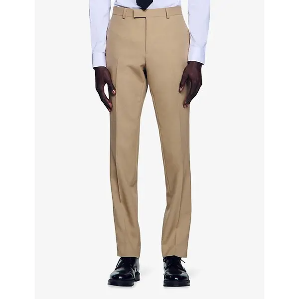 Sandro Berkeley Slim-fit Tapered Wool Trousers