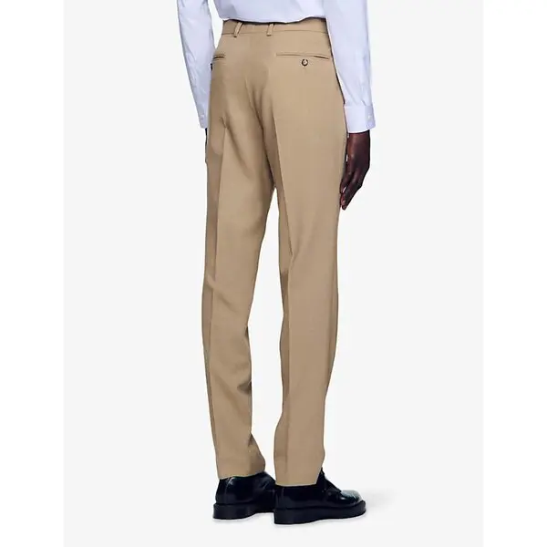 Sandro Berkeley Slim-fit Tapered Wool Trousers