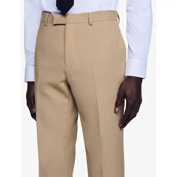 Sandro Berkeley Slim-fit Tapered Wool Trousers
