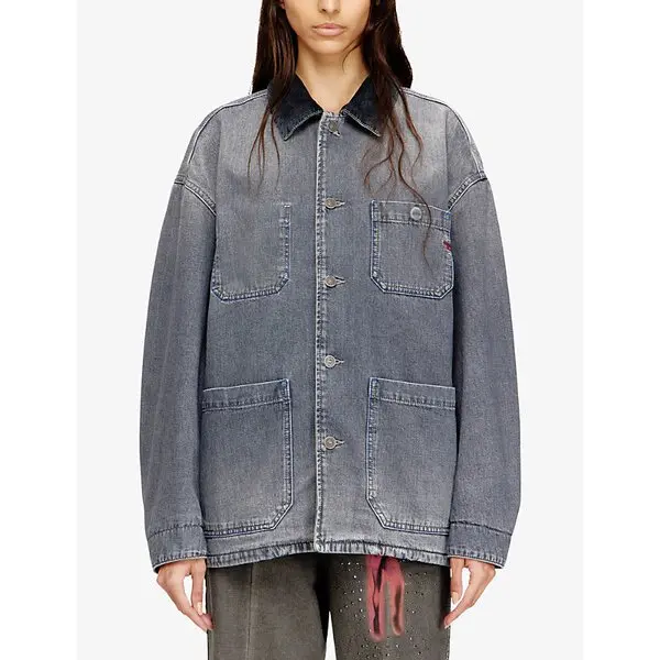 DIESEL D-stack-u-l Faded Denim Jacket