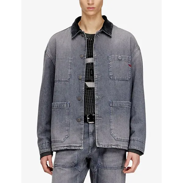 DIESEL D-stack-u-l Faded Denim Jacket