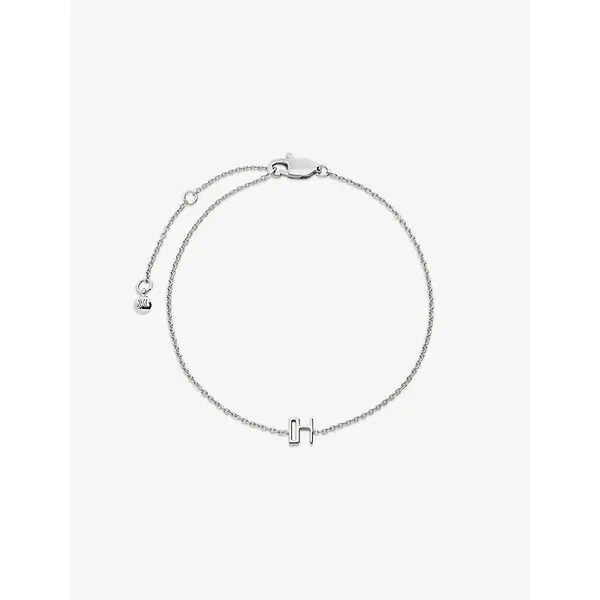 Monica Vinader Initial H 925 Sterling Chain Bracelet - Silver