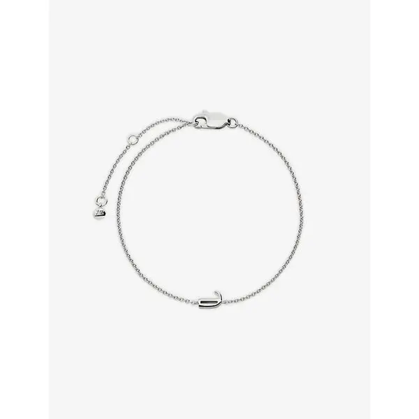 Monica Vinader Initial J Sterling Bracelet - Silver