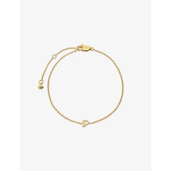 Monica Vinader Initial 18ct Yellow Vermeil Bracelet - Gold