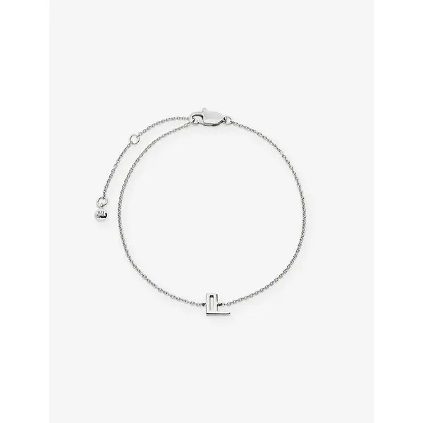 Monica Vinader Initial L Sterling- Bracelet - Silver