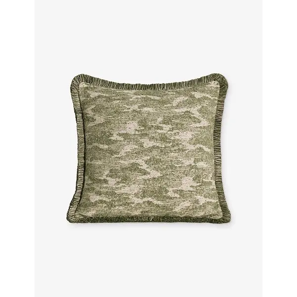 SOHO HOME Bennet Square Woven Cushion - Green